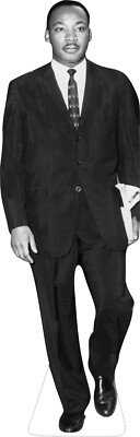 Martin Luther King Jr - Black Suit - 67"Tall Life Size Cardboard Cutout ...
