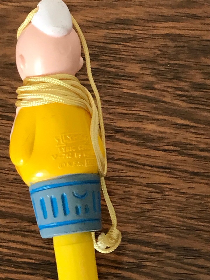 Lyric Card V 742 Popeye Swee’Pea Blue Pen W/pencil topper Figure | eBay