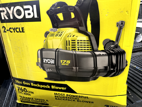 Ryobi RY38BP 175 MPH 760 CFM 2 Cycle Backpack Blower 46396019455| eBay