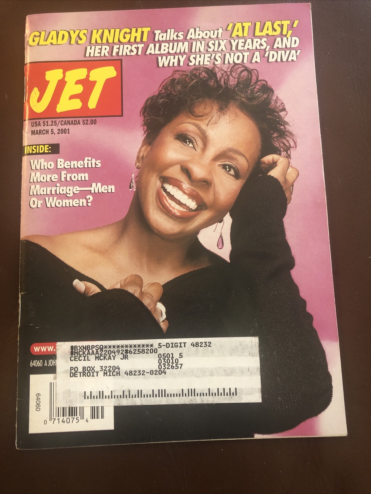Gladys Knight & The Pips 1975-2001 JET Magazine Lot of 13 Barry ...