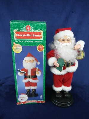 Vintage Animated Storyteller Santa 22" Telco Reads Night Before ...