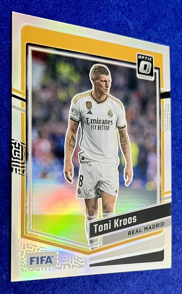 Toni Kroos 2023-24 Donruss FIFA OPTIC HOLO SILVER PRIZM Card #121 REAL ...