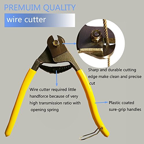 Hetai Heavy Duty Wire Cutters Steel Cable Cutter Wire Rope Cutter ...