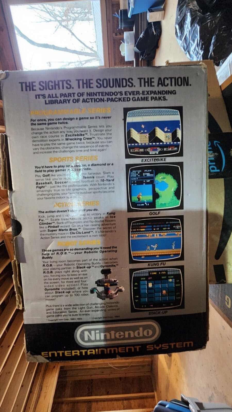 1985 Nintendo NES ORIGINAL BOX Deluxe Set ROB PLAY - TESTED and WORKING ...