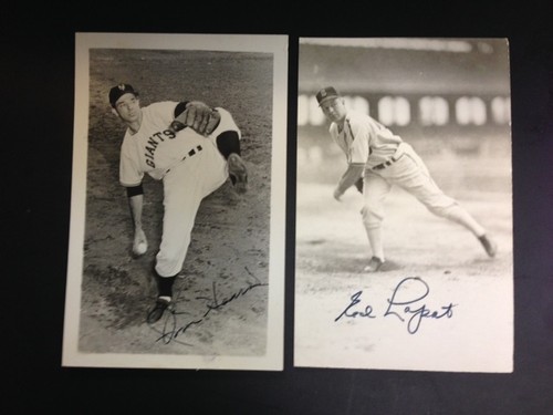 Ed Lopat NYY Signed Autographed Postcard Sharp 1940s Debut JSA ...