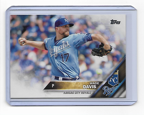2016 TOPPS WADE DAVIS BASE CARD - CARD #307 - KANSAS CITY ROYALS - FREE ...