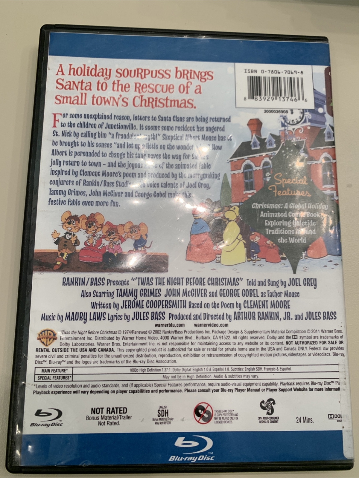 Twas the Night Before Christmas (Blu-ray, 1974) 883929137466| eBay