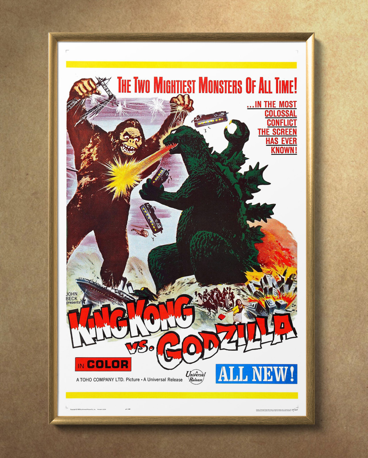 King Kong Vs Godzilla Movie Poster