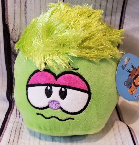 RARE Calplush Club Animal Pals Emotions Emoji Plush Green Collectible ...