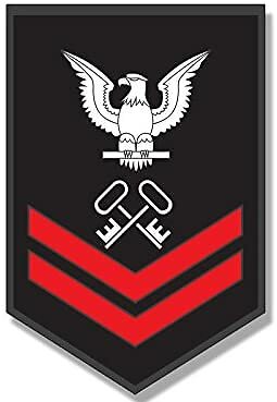 3x4 inch US Navy Keys Rank Logistical Specialist Second Class Sticker ...