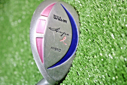 Wilson #3 Hybrid Ladies Hope Breast Cancer Womens Flex Golf Club RH 40 ...