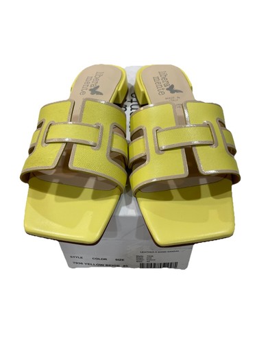 Libera Mente Leather H Band Sandal, Color Yellow, Size 40 EU, Size 9.5 ...