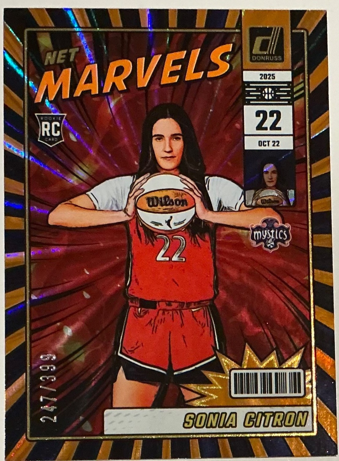 2025 Panini Donruss WNBA - Net Marvels Sonia Citron #4 Orange Laser ...