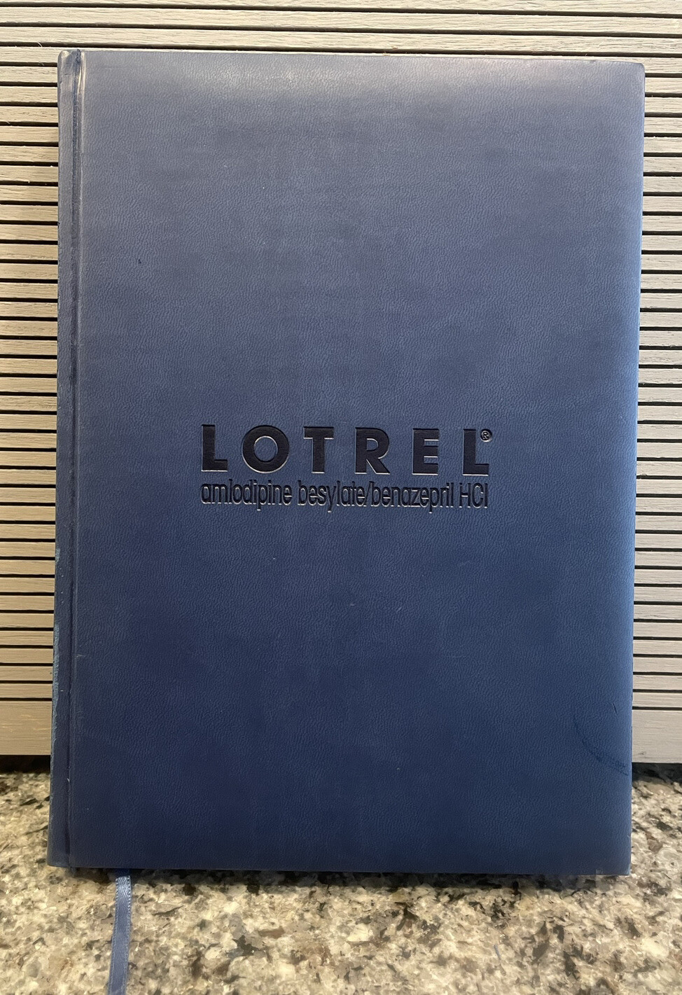 Lotrel Castelli Collectible Drug Rep Pharmaceutical Navy Blue Notebook ...