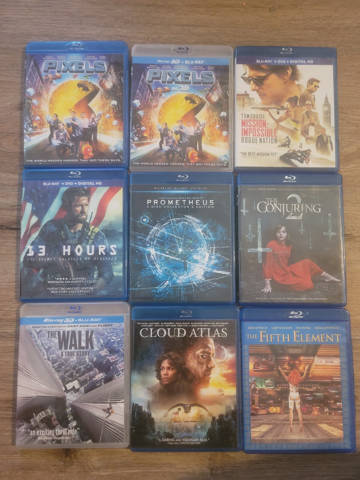 Lot Of 27 BLU-RAY And Blu-ray 3D Movies Tron Dark Night Terminator ...