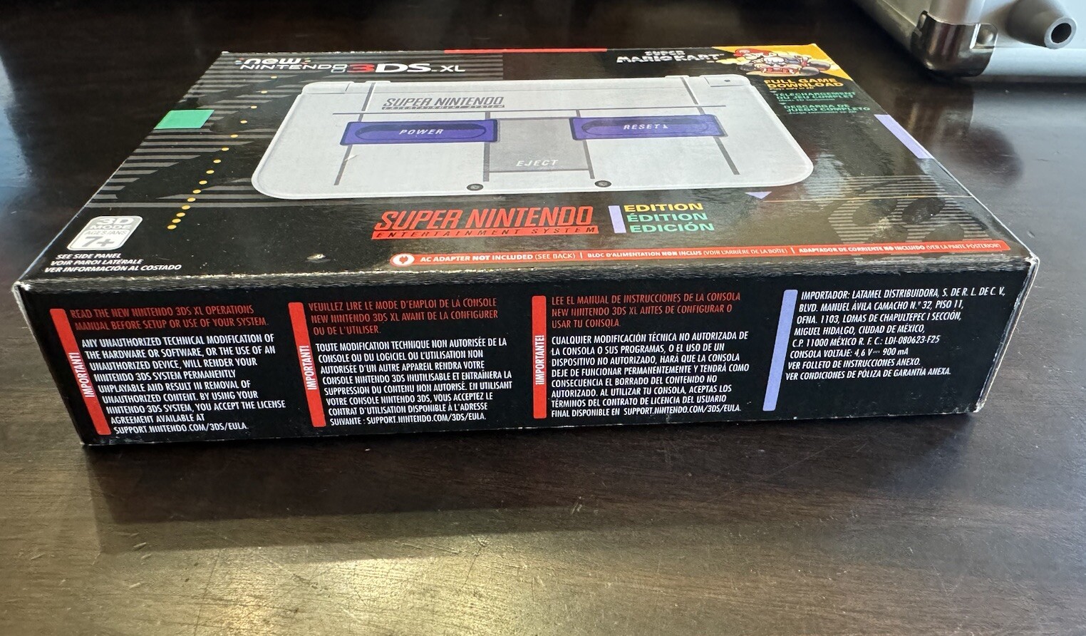 Nintendo New Nintendo 3DS XL SNES Edition Gray 4 GB Handheld Console ...