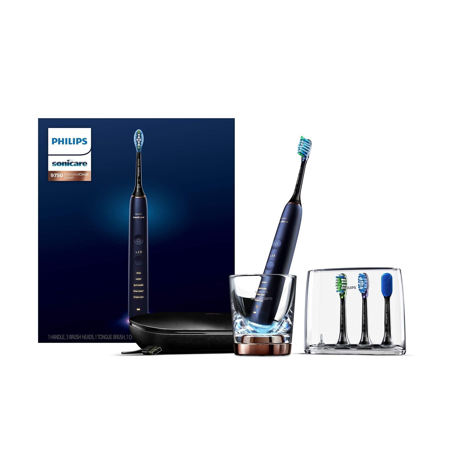Philips Sonicare DiamondClean Smart 9750 Electric Toothbrush - Lunar ...