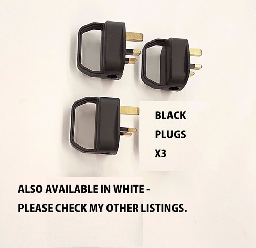 3x BLACK Easy Pull 13A Plugs Handle Arthritis Mobility Disability Aid ...