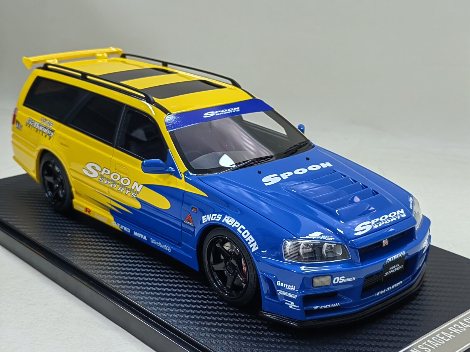 IVY 1/18 Nissan R34 Stagea Spoon no Ignition Makeup TSM resin model lim ...