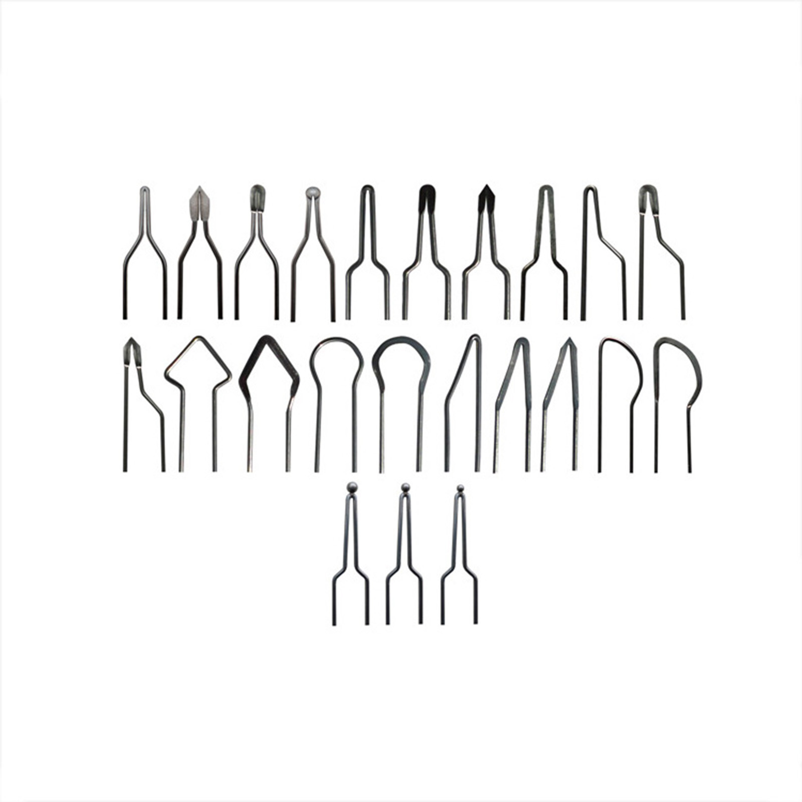 23PCS 1mm Pyrography Wire Tips Nibs for 30-50W Adjustable Wood Burning ...
