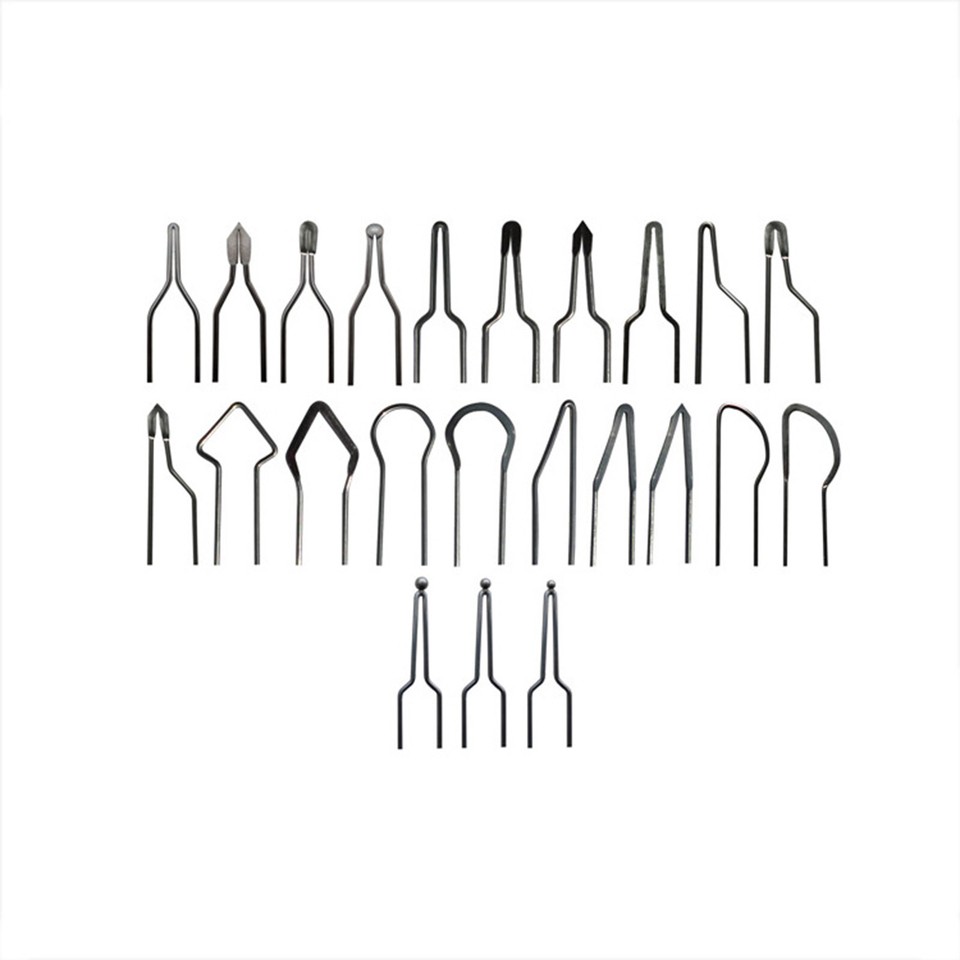 23PCS 1mm Pyrography Wire Tips Nibs for 30-50W Adjustable Wood Burning ...