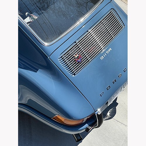 Porsche STUTTGART FLAT 6 HOLIC Engine Grill badge Decal Emblem Made in ...