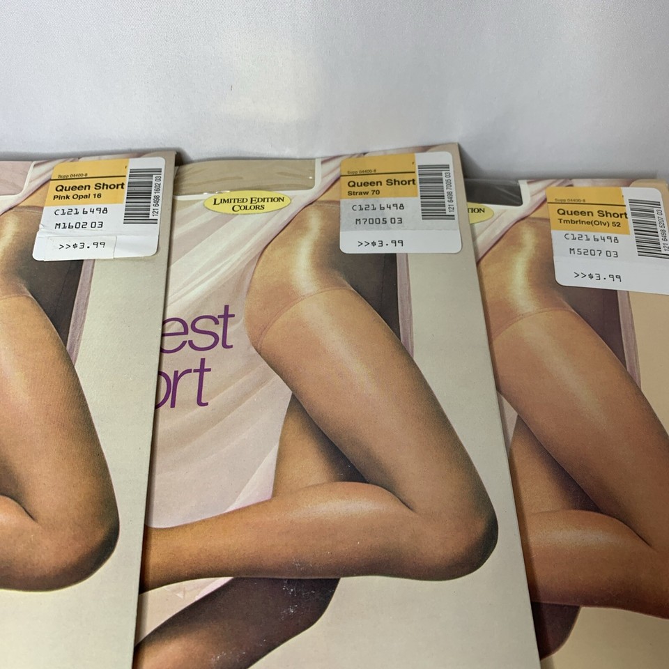 Vtg Nos Size Queen Short Sheerest Support Panty Hose Lot 11 Mixed Color ...