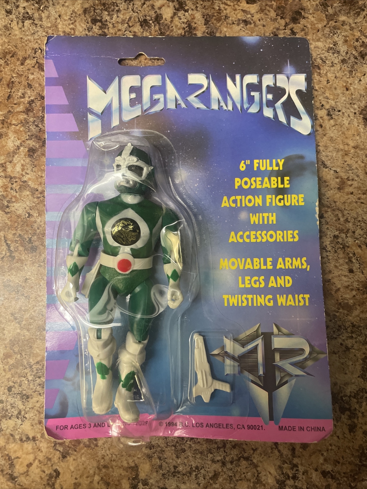 Vintage Mega Rangers Action Figure - Power Rangers Knock Off Green ...