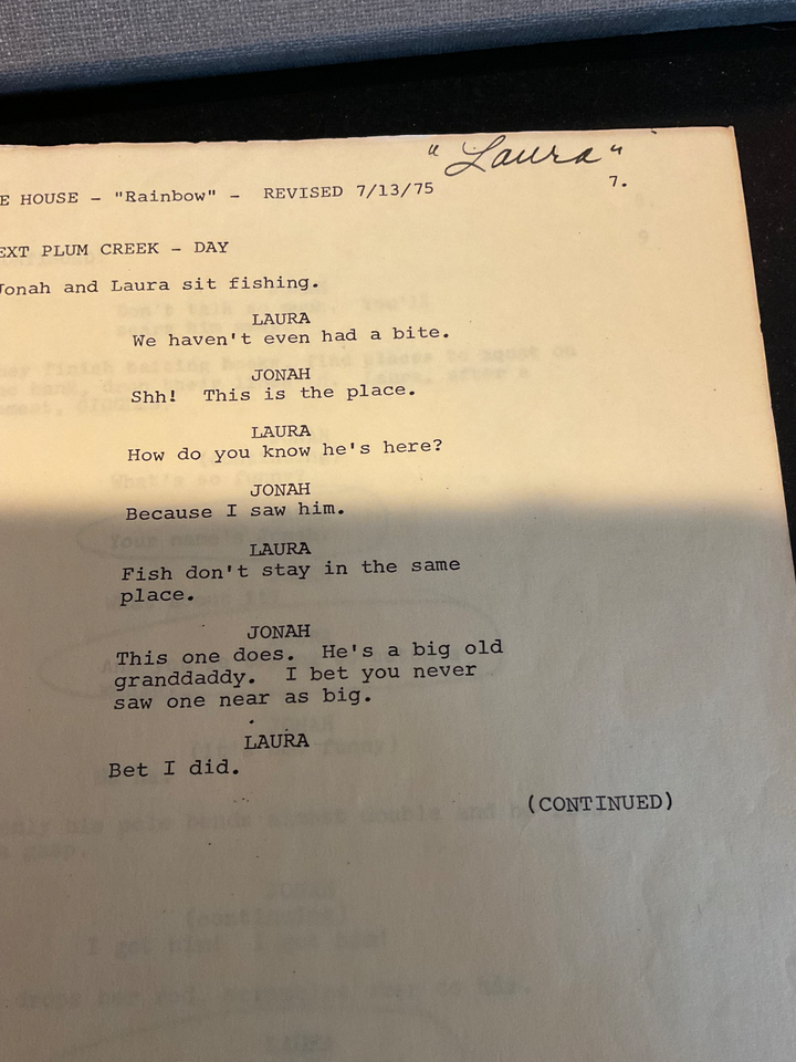 Original script *Melissa Gilbert script* LITTLE HOUSE ON THE PRAIRIE | eBay