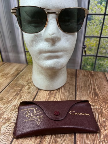 Ray Ban USA B&L 1/10 12K GF Gold Filled Signet Aviators 52mm sunglasses ...