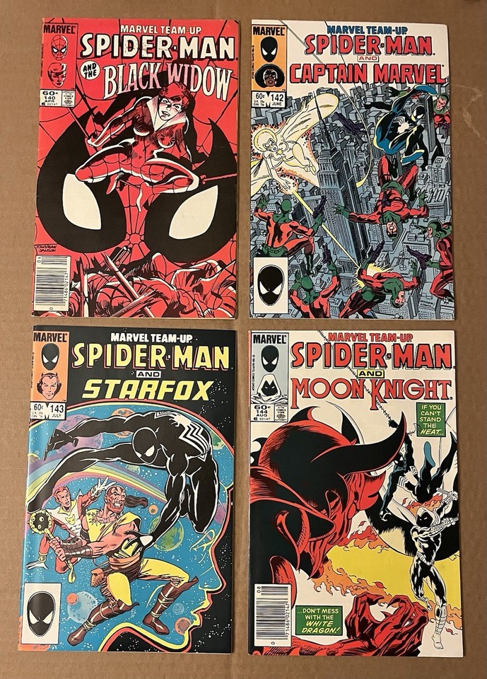 Marvel Team-Up 140, 142, 143, 144: Moon Knight! Captain Marvel! Black ...