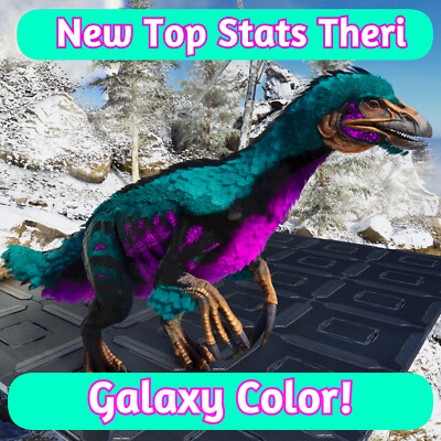 ARK Survival Ascended Galaxy Therizinosaurus (Theri) TOP STATS - PVE ...