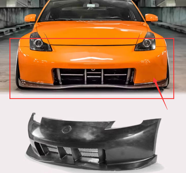 Modification Primed Front Bumper Cover Body kit For 2003-2006 Nissan ...