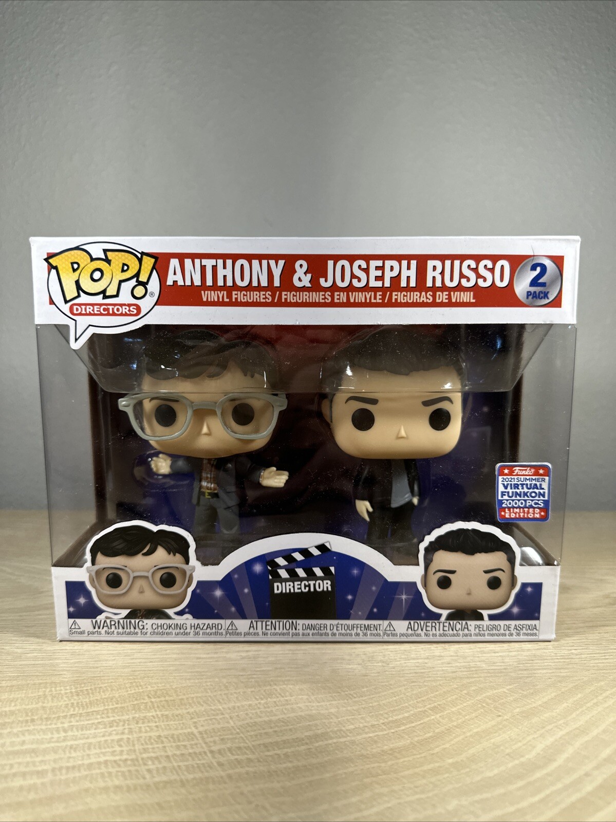 Funko Pop Directors Anthony & Joseph Russo Brothers 2 Pack Virtual ...