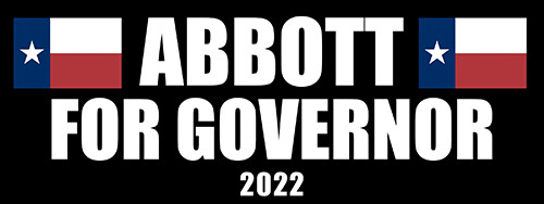 3x8 inch Abbott For Governor Bumper Sticker - Texas vote election ...