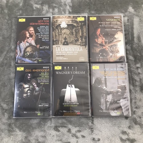 Opera Deutsche Grammophon DVDs Metropolitan Lot of 7 HD Wagner's Dream ...