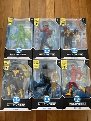 MCFARLANE DC MULTIVERSE Target Gold Label Lot BATMAN Fire Flash Dark ...