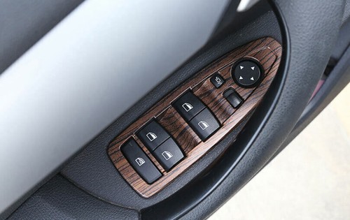 For BMW X1 F48 16-2020 Pine Wood Grain Car Door Window Switch Lift ...