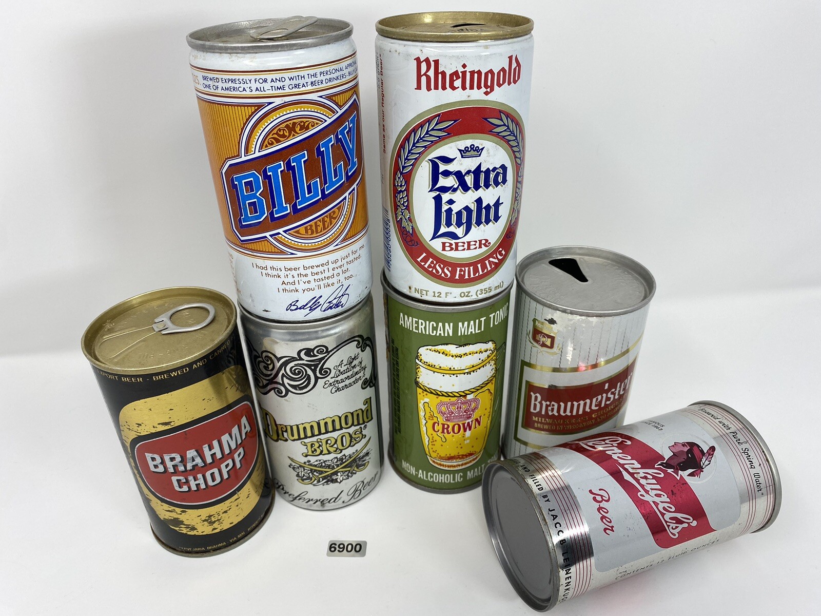 Lot of 7 Empty Vintage Beer Can 12oz | eBay