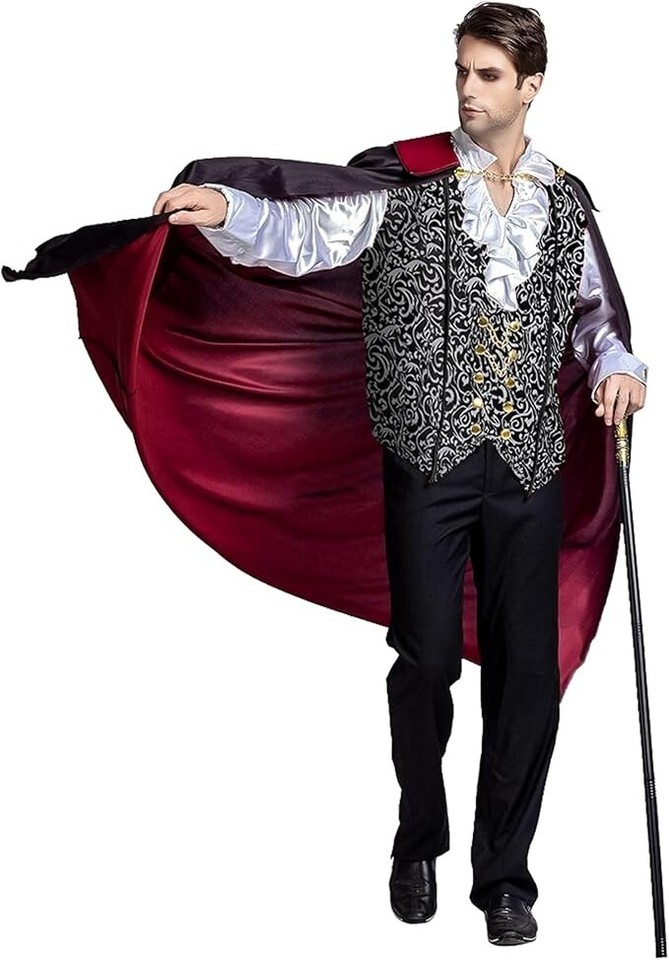 SpooktacularCreations Medieval Scary Vampire Costume Adult Men with ...