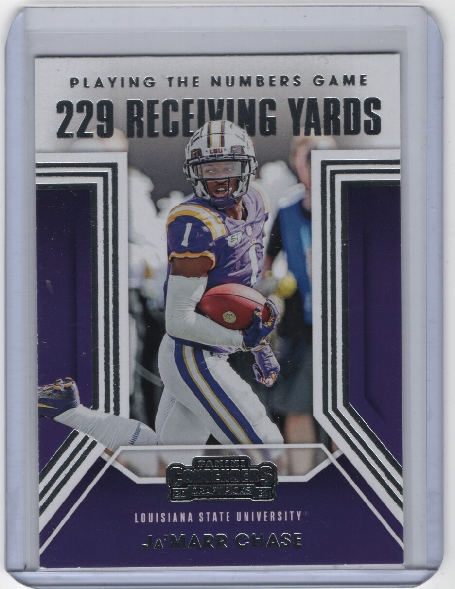 2021 Panini Contenders Draft Numbers Ja'Marr Chase Rookie | eBay