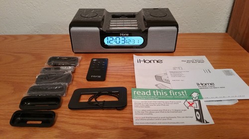 LOOK!! iHOME iH6 DUAL ALARM CLOCK RADIO FOR iPod - EXCELLENT CONDITION ...