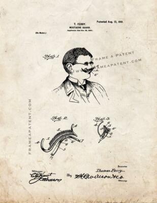 Mustache-guard Patent Print Old Look | eBay
