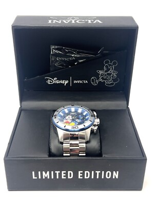 Limited Edition Disney Invicta Mickey Mouse Watch - Stainless Steel ...