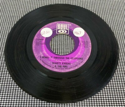 GLADYS & THE PIPS - I HEARD IT THROUGH THE GRAPEVINE - 7" SINGLE VINYL ...