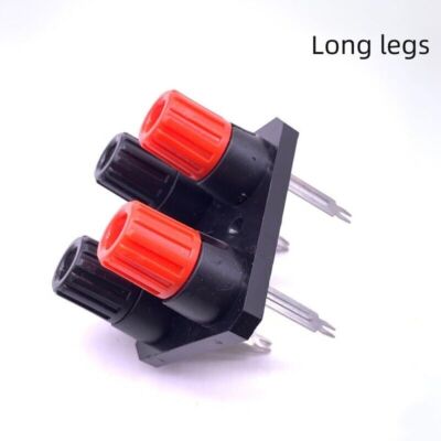 10pcs 4 Way Jack Outlet Spring Push Release Connector Speaker Terminal ...