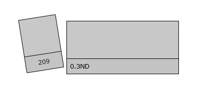 GEL/209 FEUILLE GELATINE 0.53 X 1.22M 3 NEUTRAL DENSITY 209 LEE FILTERS ...