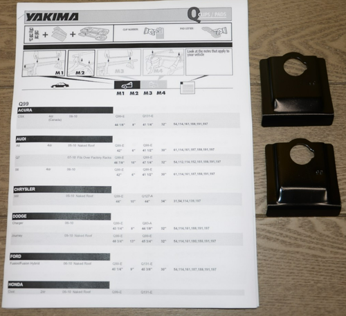 Yakima Q99 Clips for Q Tower roof rack Q 99 set of 2 8000699 | eBay