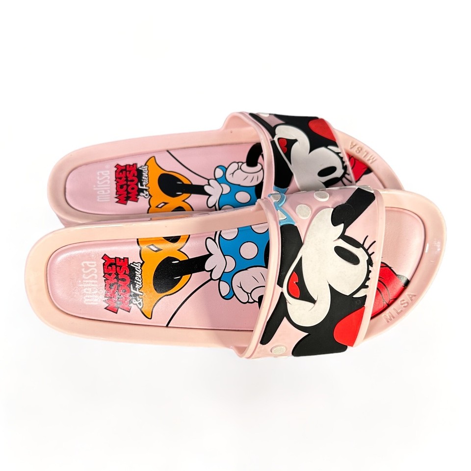 Melissa Mickey Minnie Slides - Women's Disney Fashion Sandals - Cute ...