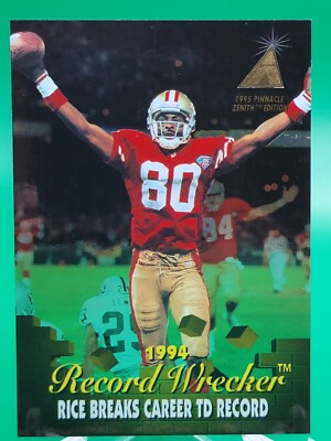 Jerry Rice 1995 Pinnacle Zenith Edition Record Breakers Z98 | eBay